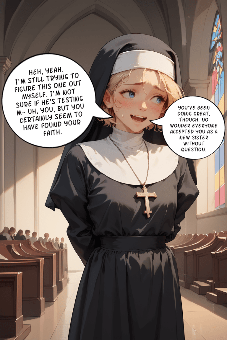 Transfigurations: Chapter 2 (Nun FTF TF Comic) – AlwaysOlder TG Comics