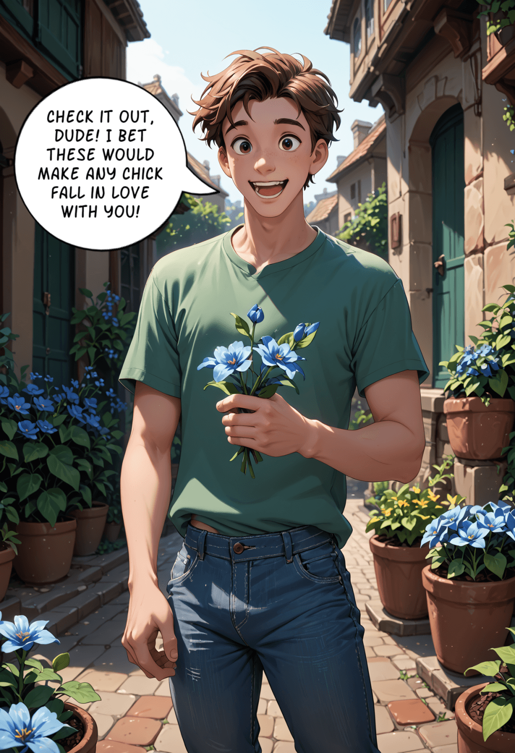 Flowers (Girlfriend TG Comic) – AlwaysOlder TG Comics